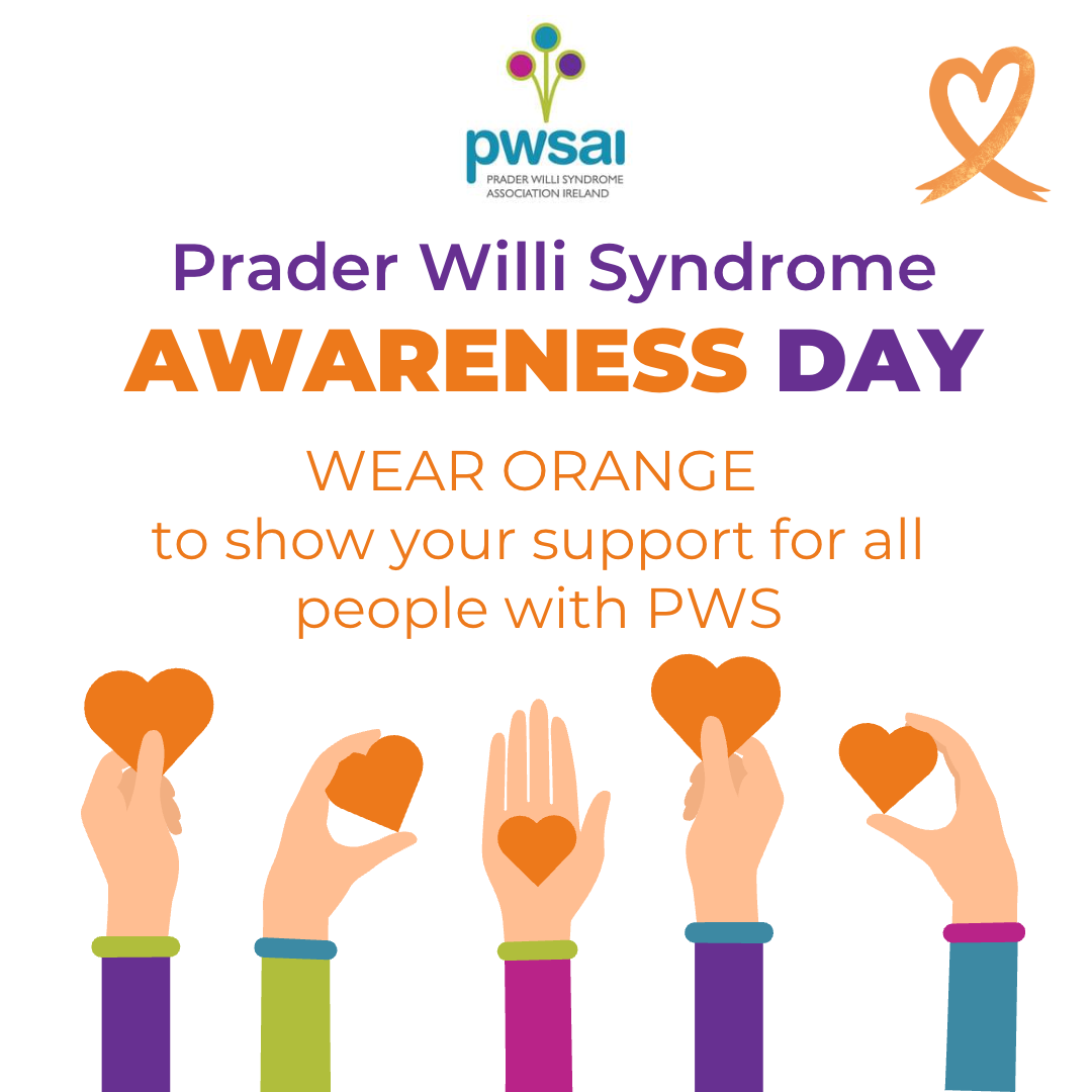 Go Orange for PWS Awareness – Prader Willi Syndrome Association Ireland