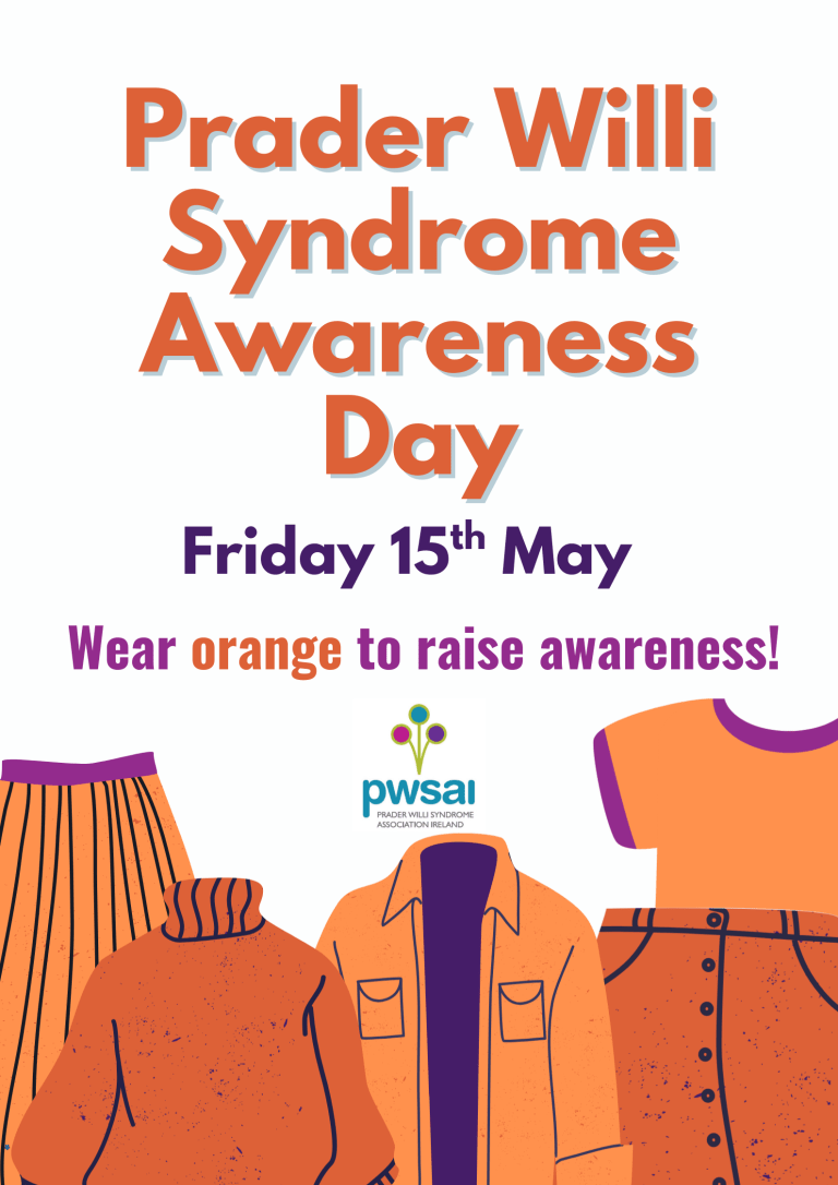 Go Orange Day Announcement – Prader Willi Syndrome Association Ireland